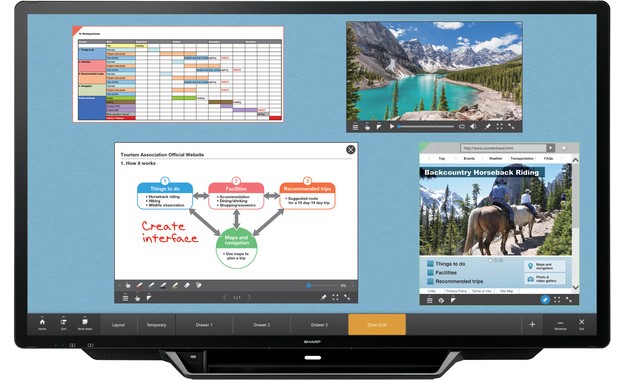 Интерактивные дисплеи Sharp - foroffice.ru