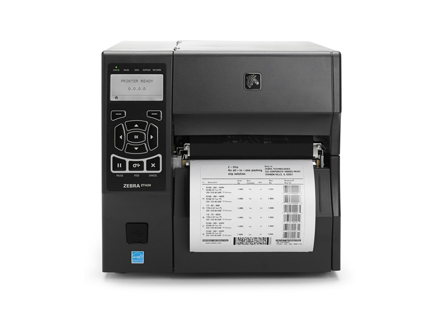 Принтер этикеток Zebra TT ZT420 (ZT42062-T4E0000Z) с намотчиком купить ...